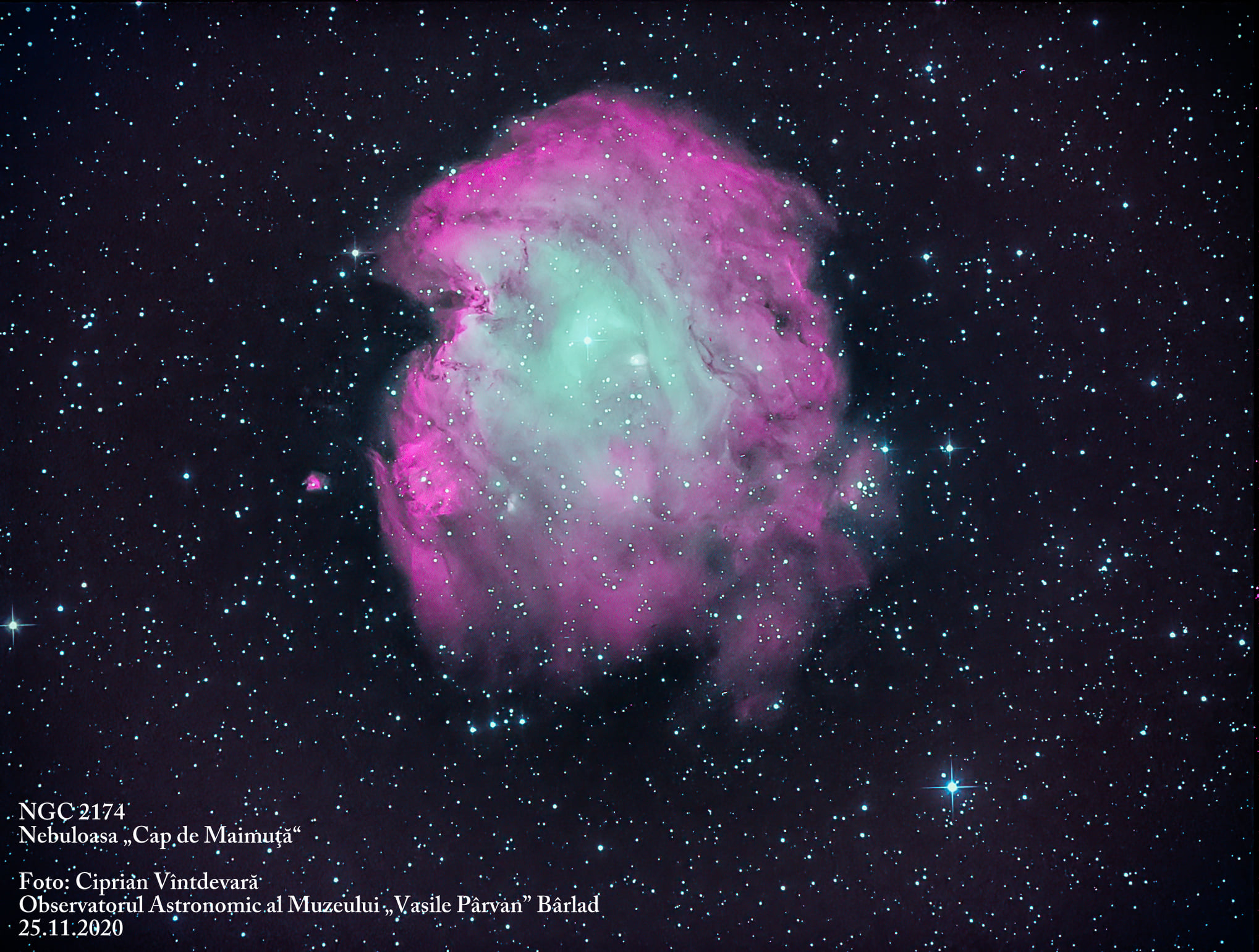 Fotografie spectaculoasă cu nebuloasa „Cap de Maimuță”, locul unde se ...