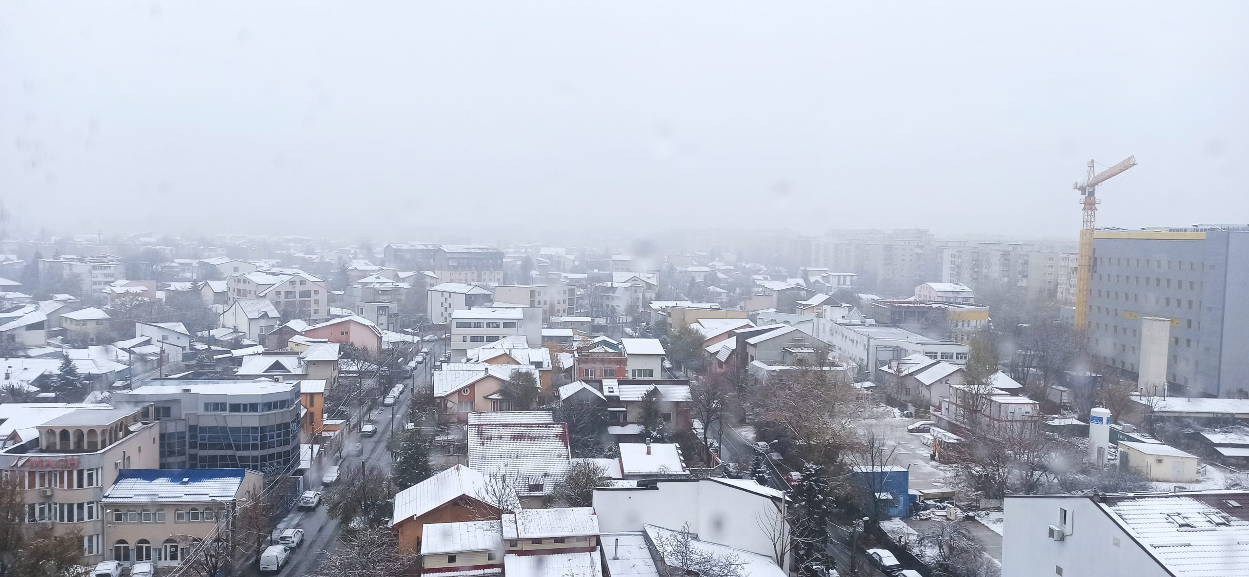 Prima ninsoare din București. GALERIE FOTO și VIDEO