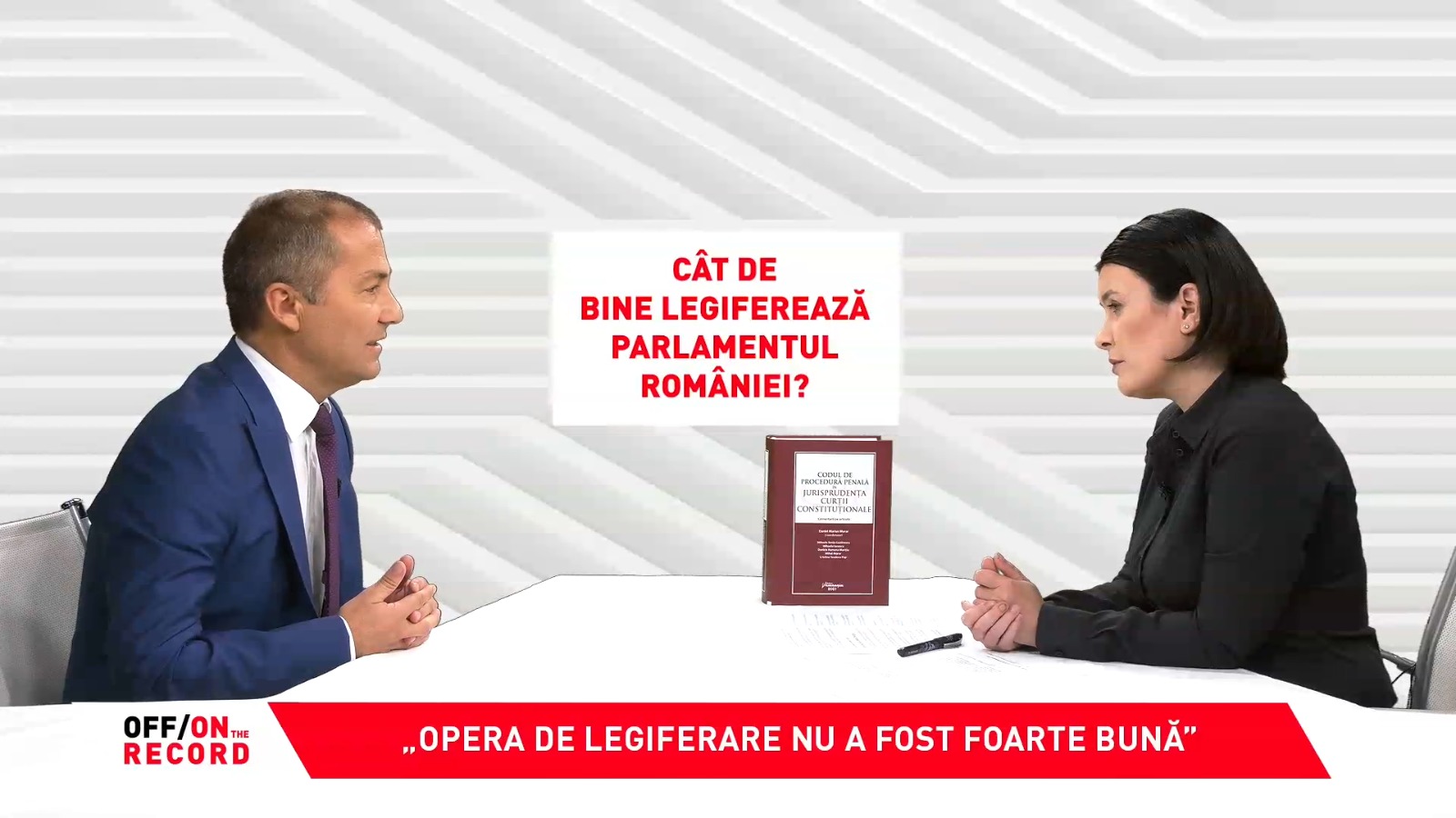OFF/ON THE RECORD, 18 iulie 2021. Invitat: Daniel Morar, judecător CCR, fost Procuror Șef DNA ...