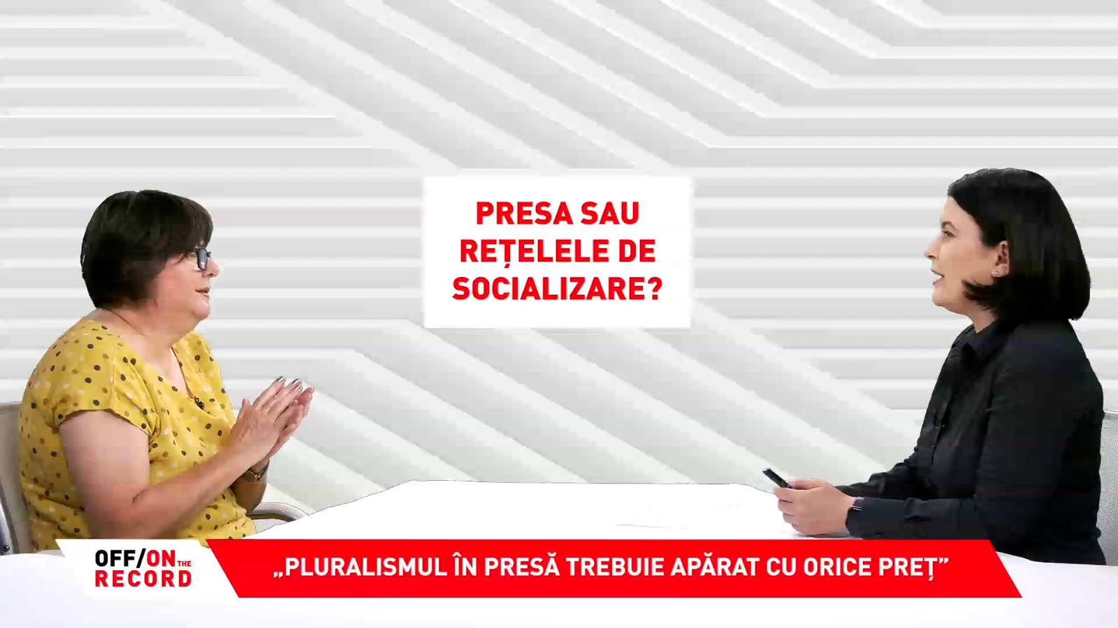 OFF/ON THE RECORD, 8 august 2021. Invitat: Alina Mungiu Pippidi ...