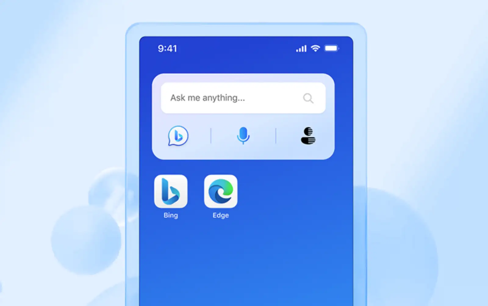 Bing sohbeti, iPhone için bir pencere öğesi haline gelir. Yeni ...